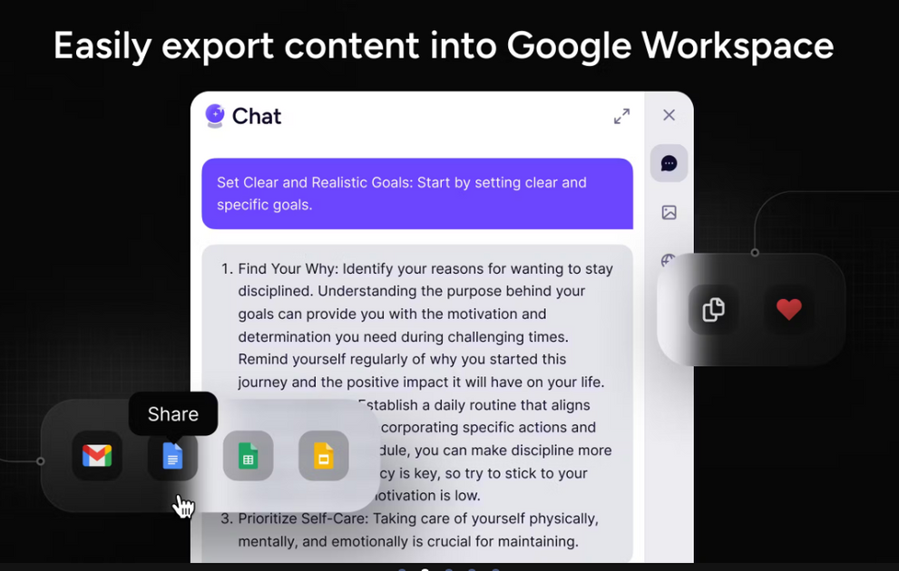 Writingmate - AI copilot for Google Docs, Slides, Sheets with 20k+ users | Steemhunt